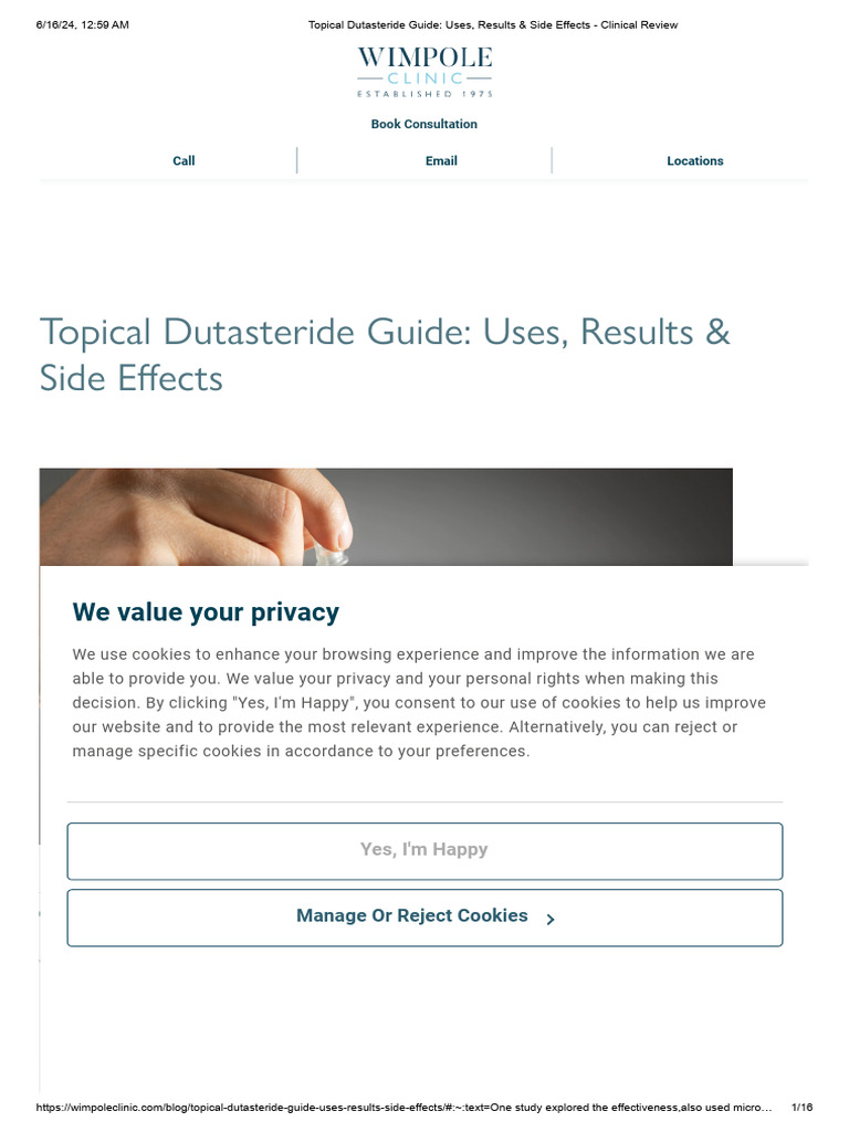 Topical Dutasteride Guide - Uses, Results & Side Effects - Clinical ...