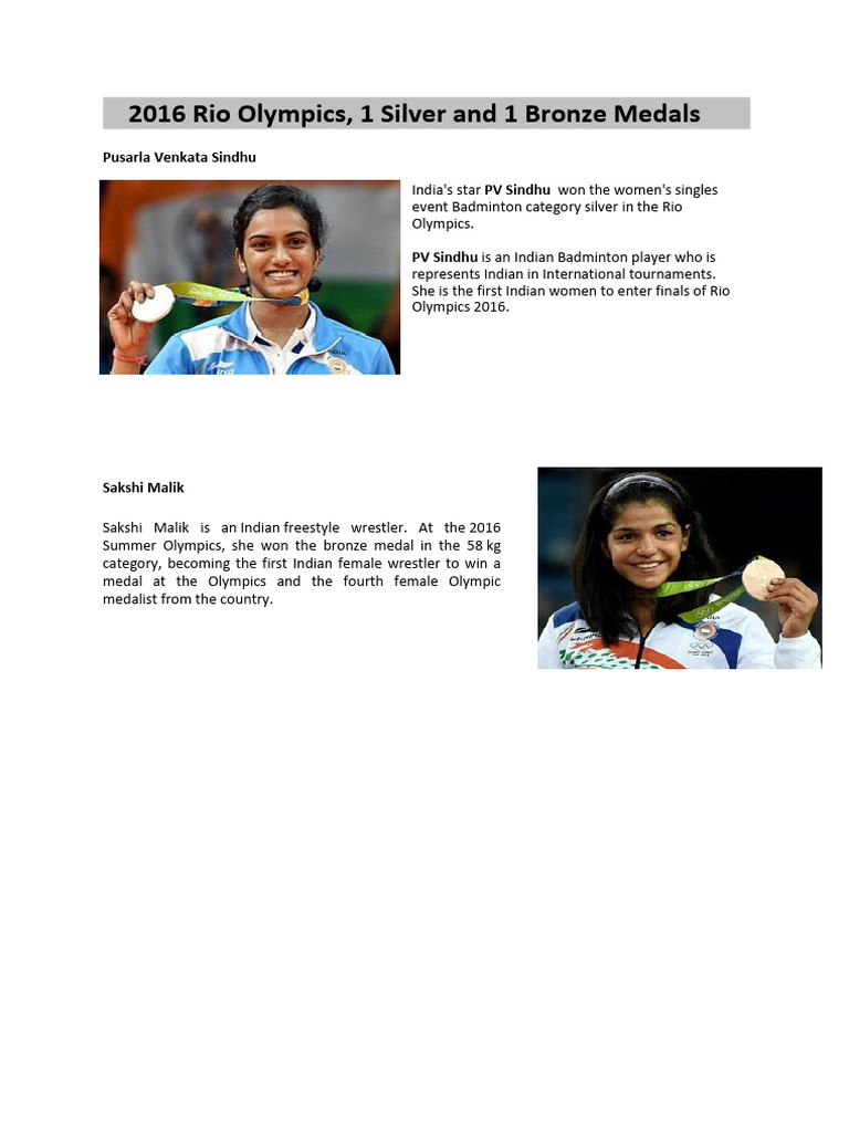 2016 Rio Olympics | PDF