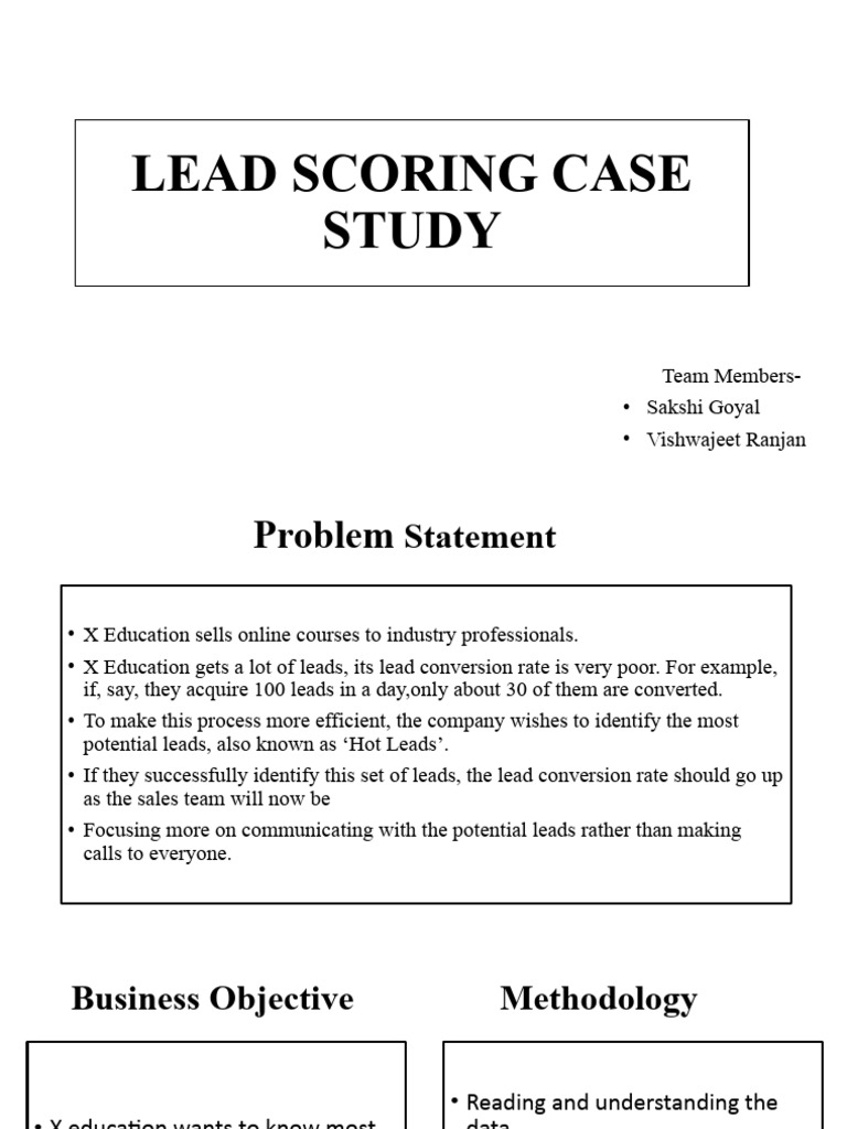 Lead Scoring Case Study | PDF | Receiver Operating Characteristic | Logistic Regression