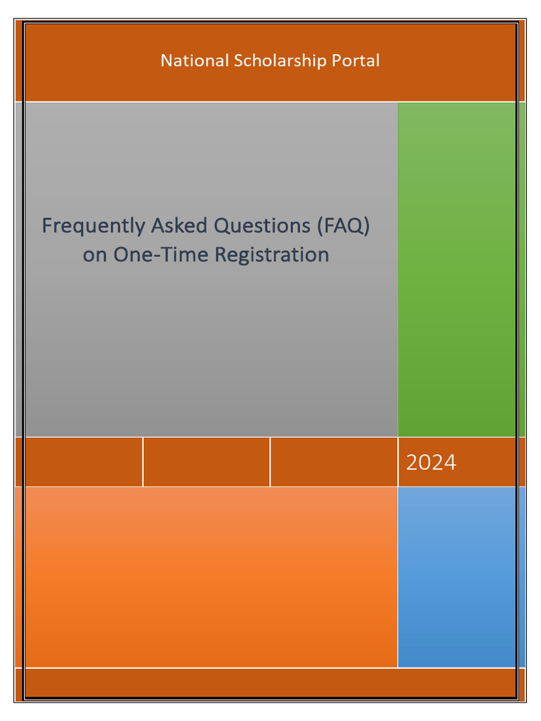 OTR Registration FAQ for National Scholarship | PDF | Google Play ...