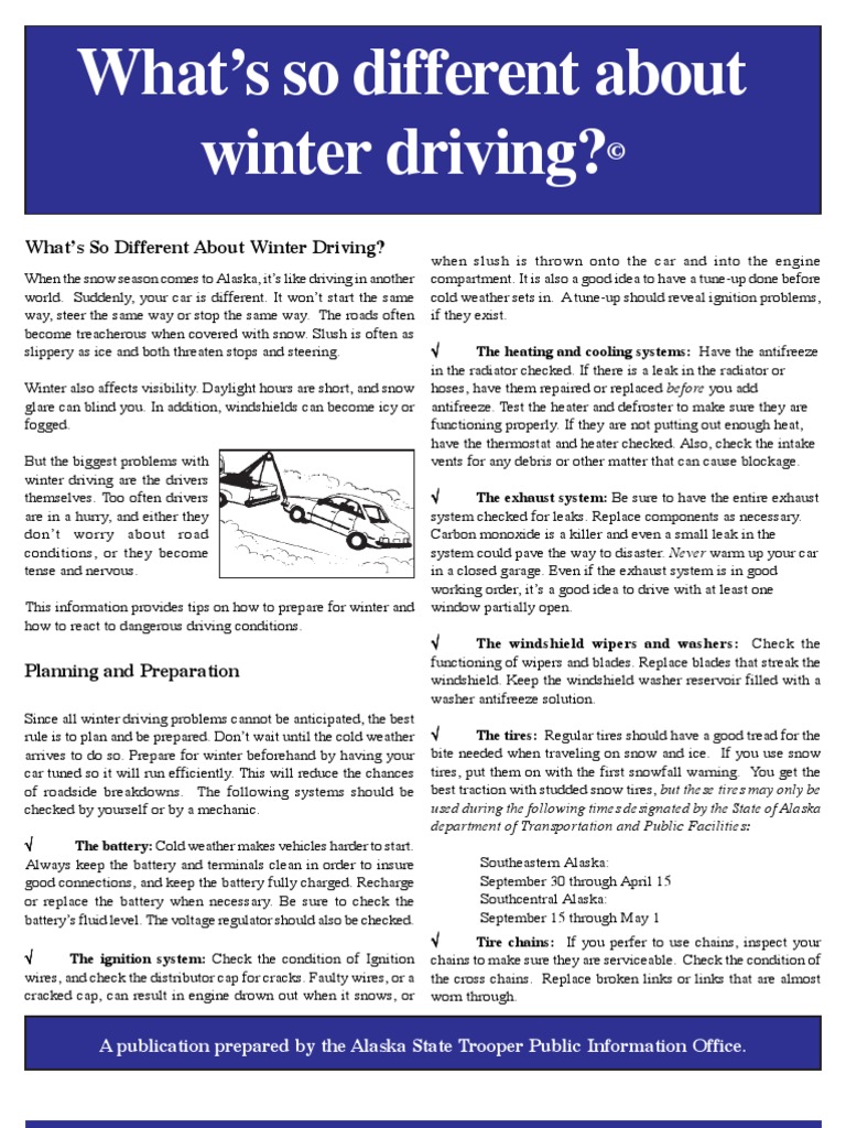 Winter Driving | PDF | Tire | Ice