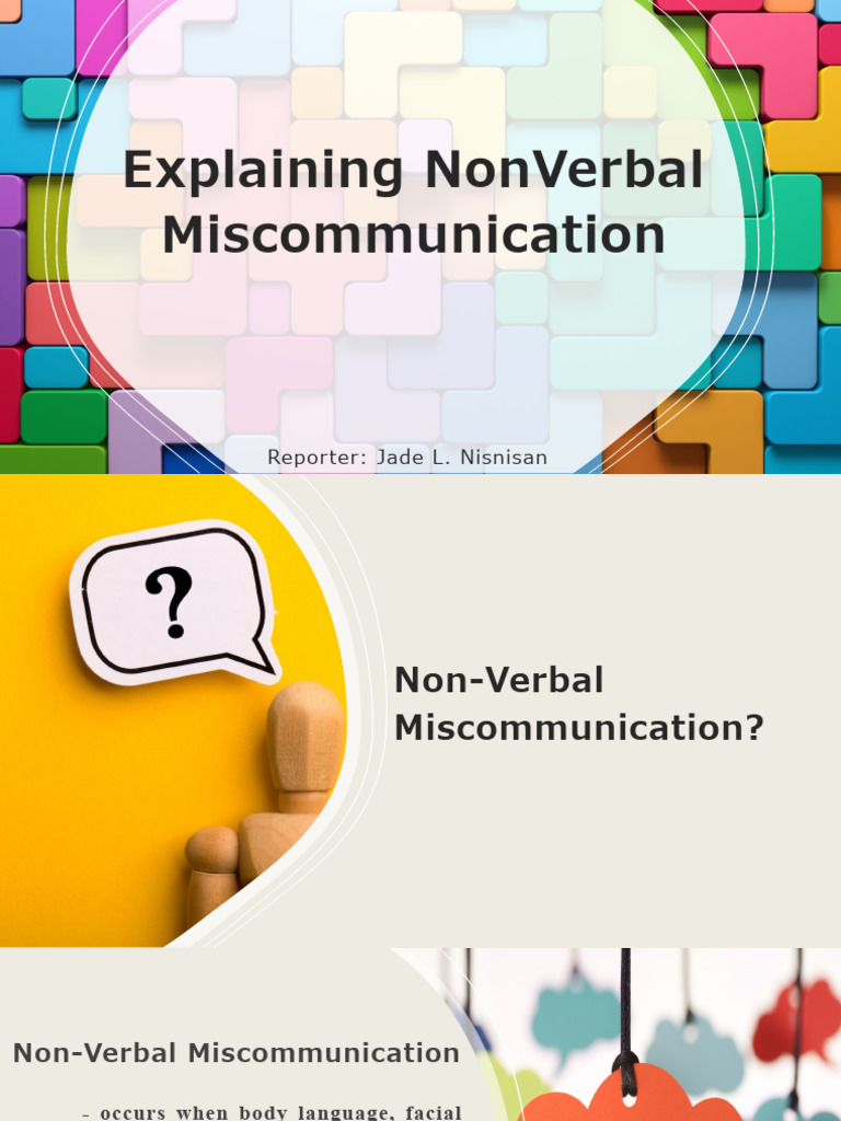 Explaining NonVerbal Miscommunication | PDF