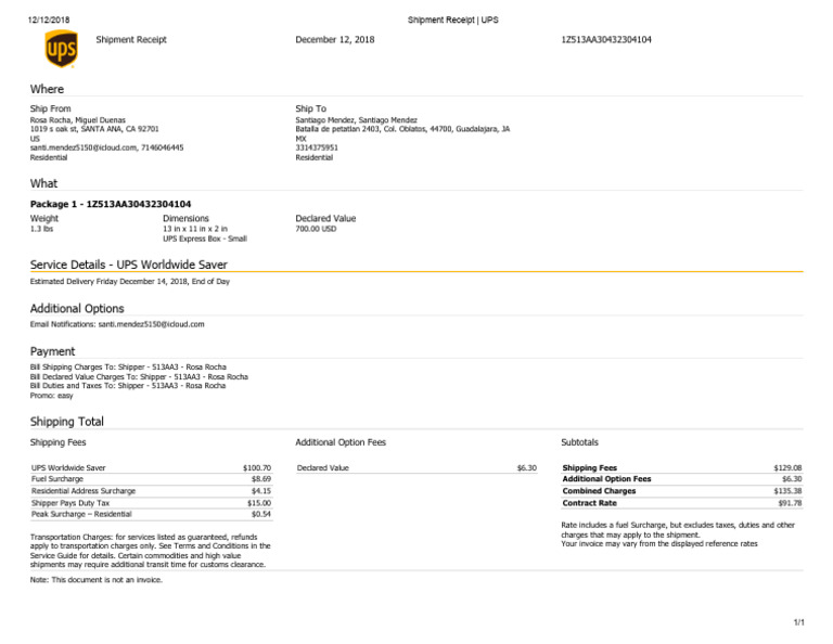 RECEIPT | PDF | Receipt | Fee