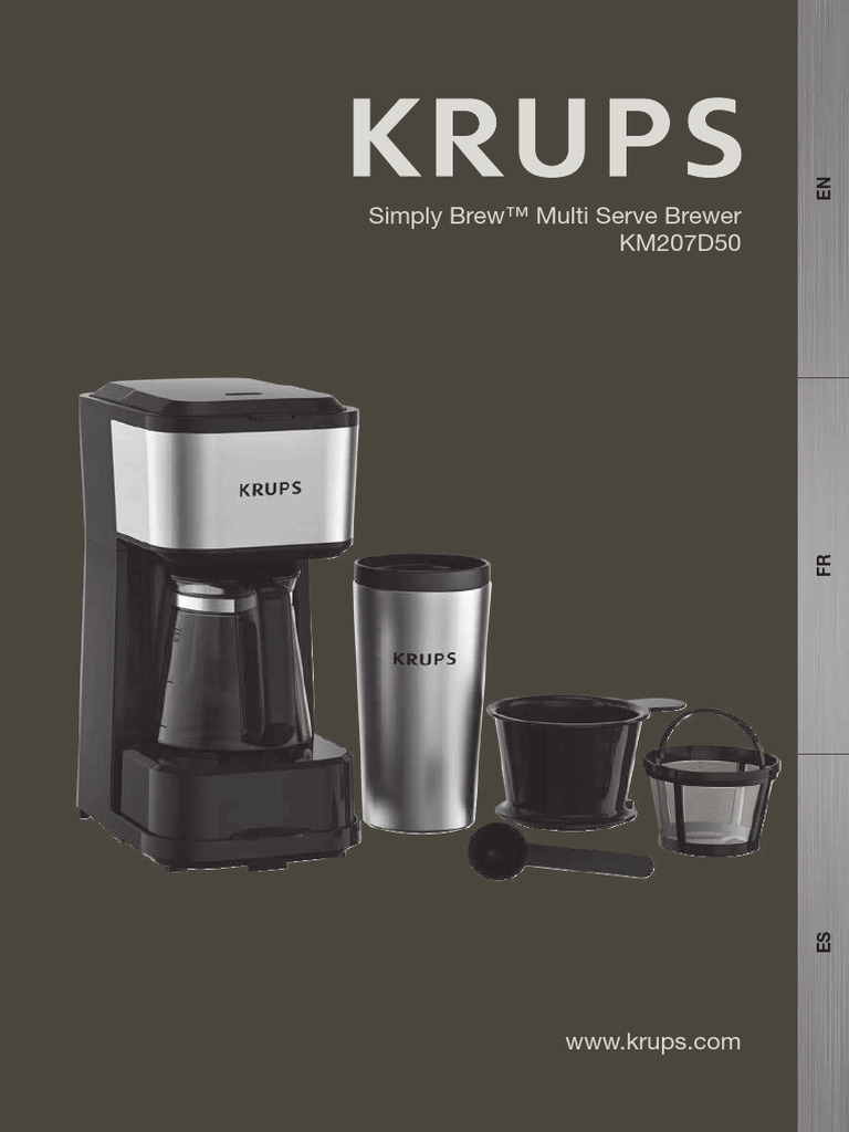 KRUPS Simply Brew Coffee Maker - Multi-Serve 4-In-1 With Stainless ...