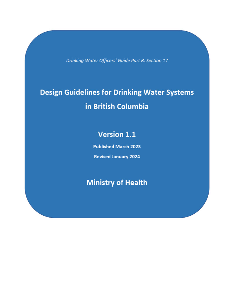 WTP Dwog - Part - B - 17 - Design - Guidelines - For - Drinking - Water ...
