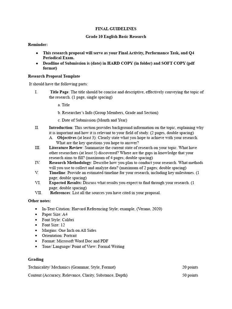 Research Final Guidenlines | PDF | Methodology | Citation