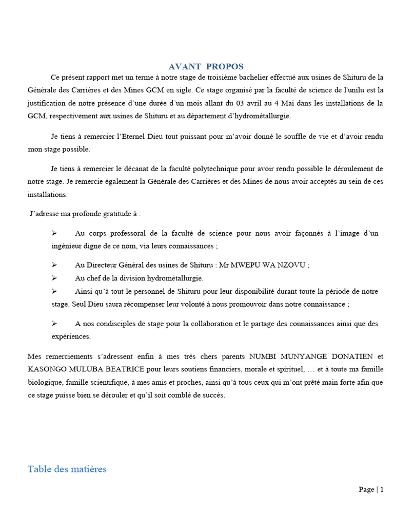 Ngoy Kaodi Auguy, Usine Shituru 2022-2023 | PDF | Cuivre | Cobalt