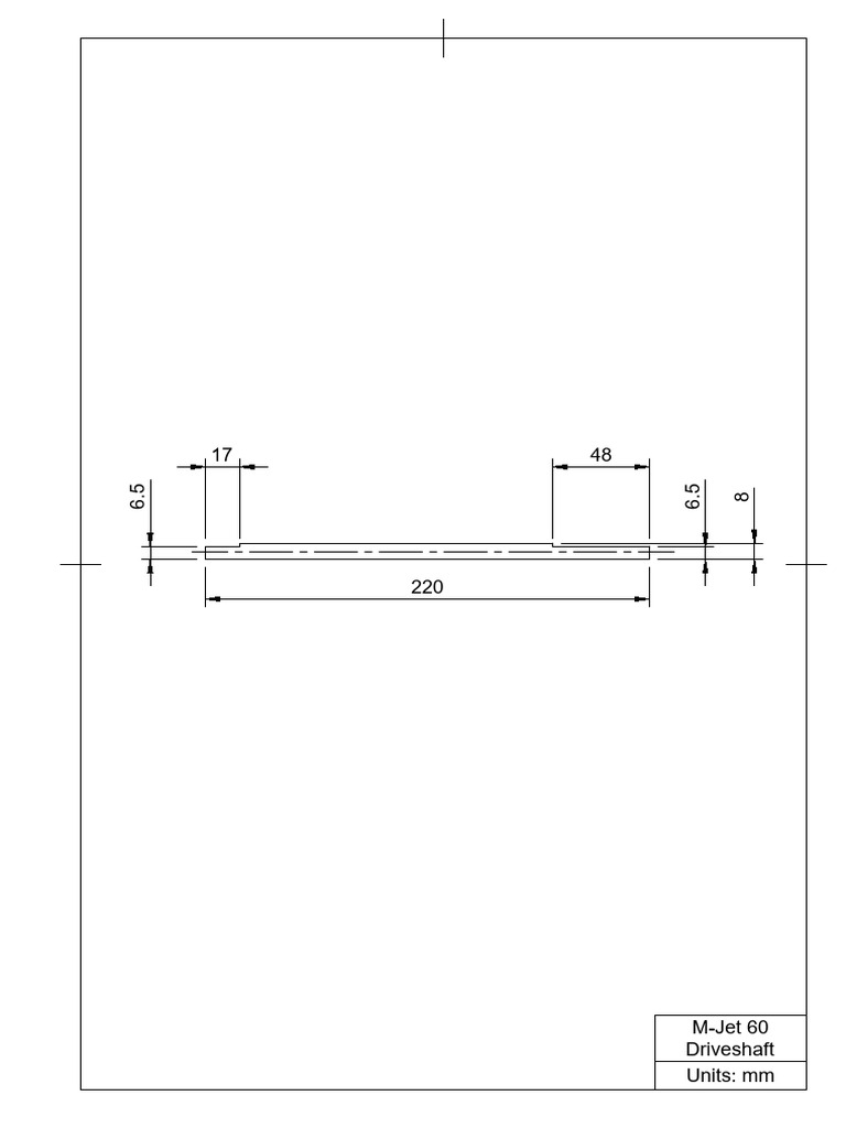 M-Jet 60 Driveshaft Specifications | PDF | Technology & Engineering