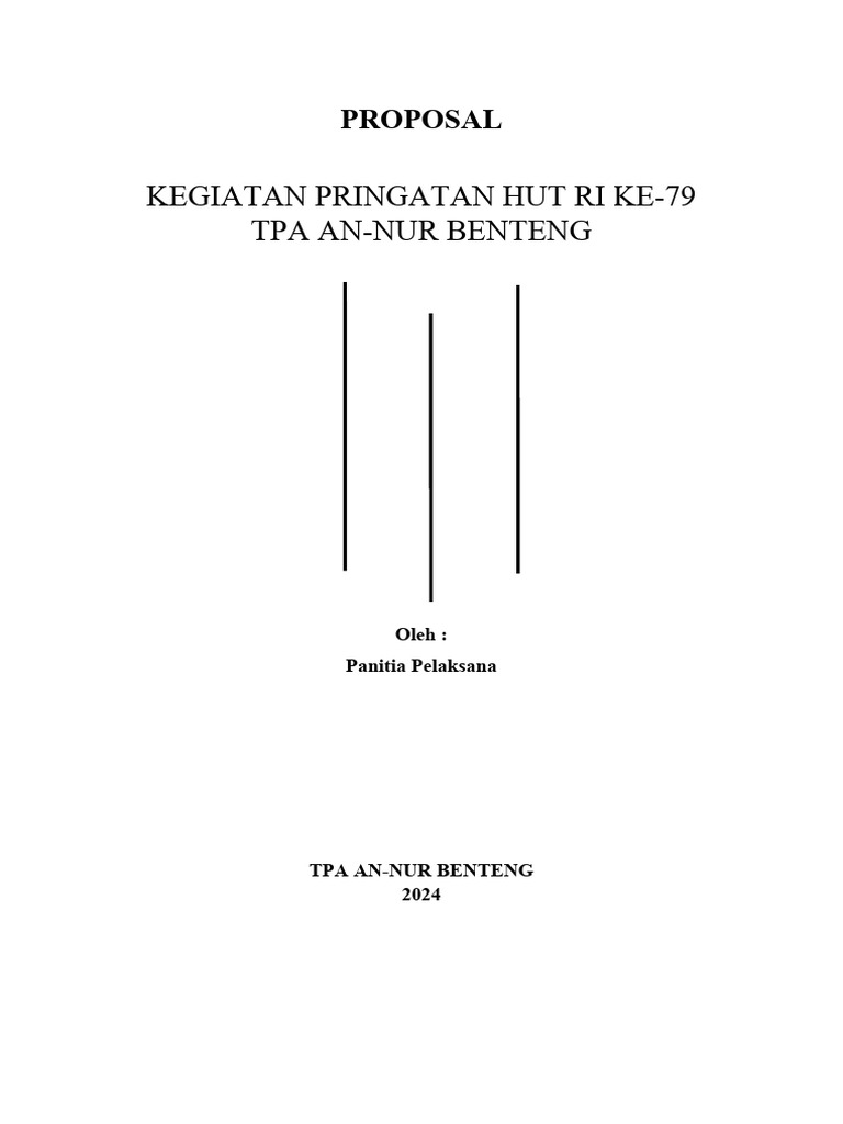 Proposal 17 Agustus TPA An-NUR | PDF