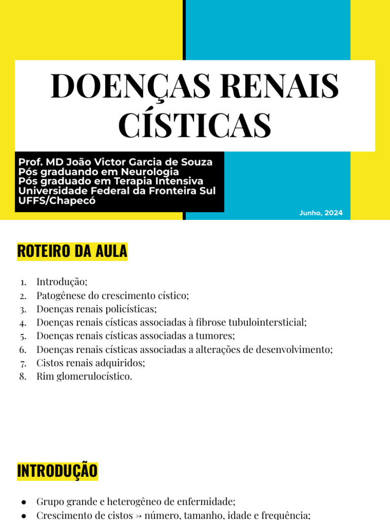 Doenças Renais Císticas: Tipos e Patogênese | PDF | Rim | Doença renal ...