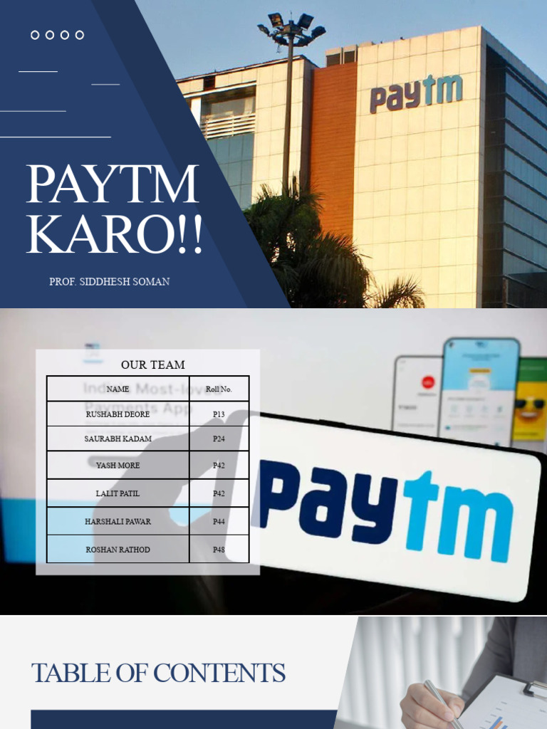 Paytm Presentation | PDF | Revenue | Business