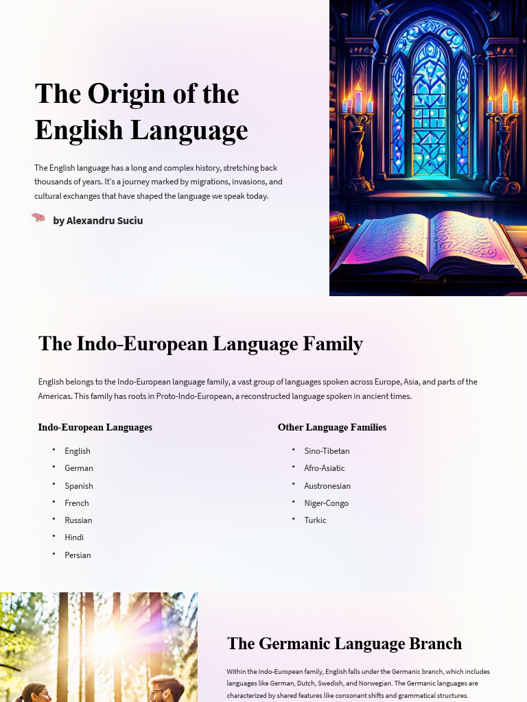 The Origin of The English Language | PDF | English Language | French ...