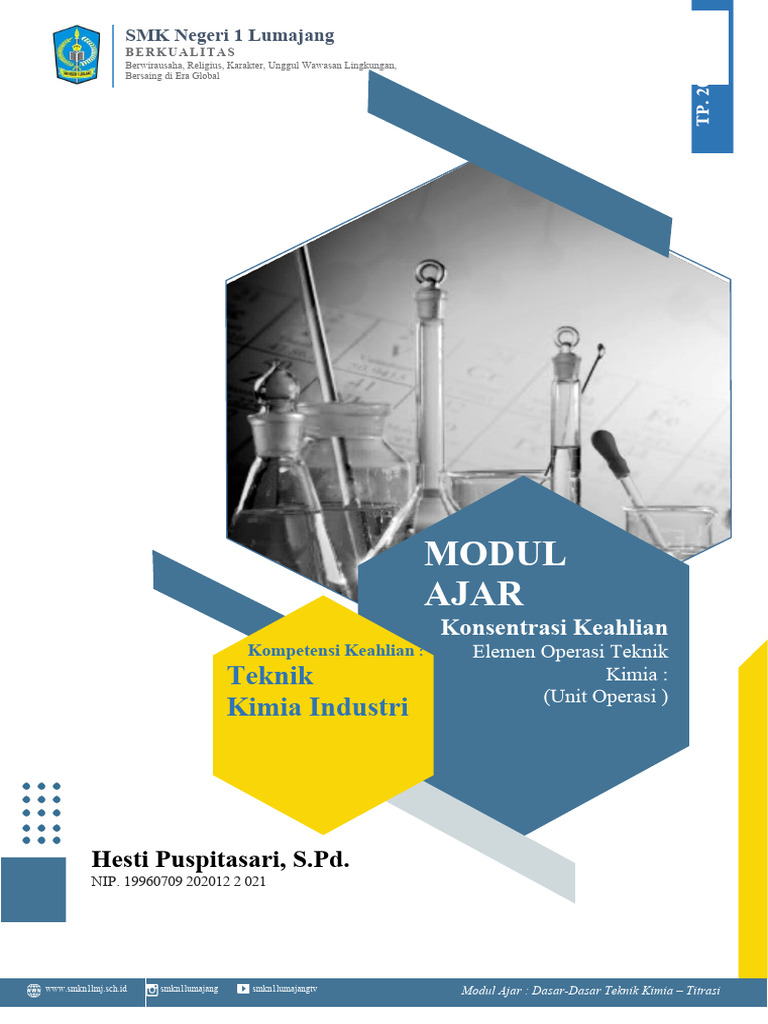 Modul Ajar Konsep Unit Operasi | PDF