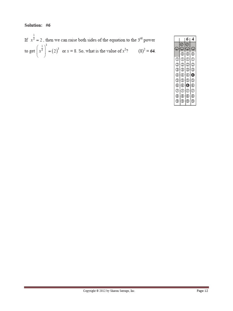Psat Prep Math | PDF | Numbers | Area
