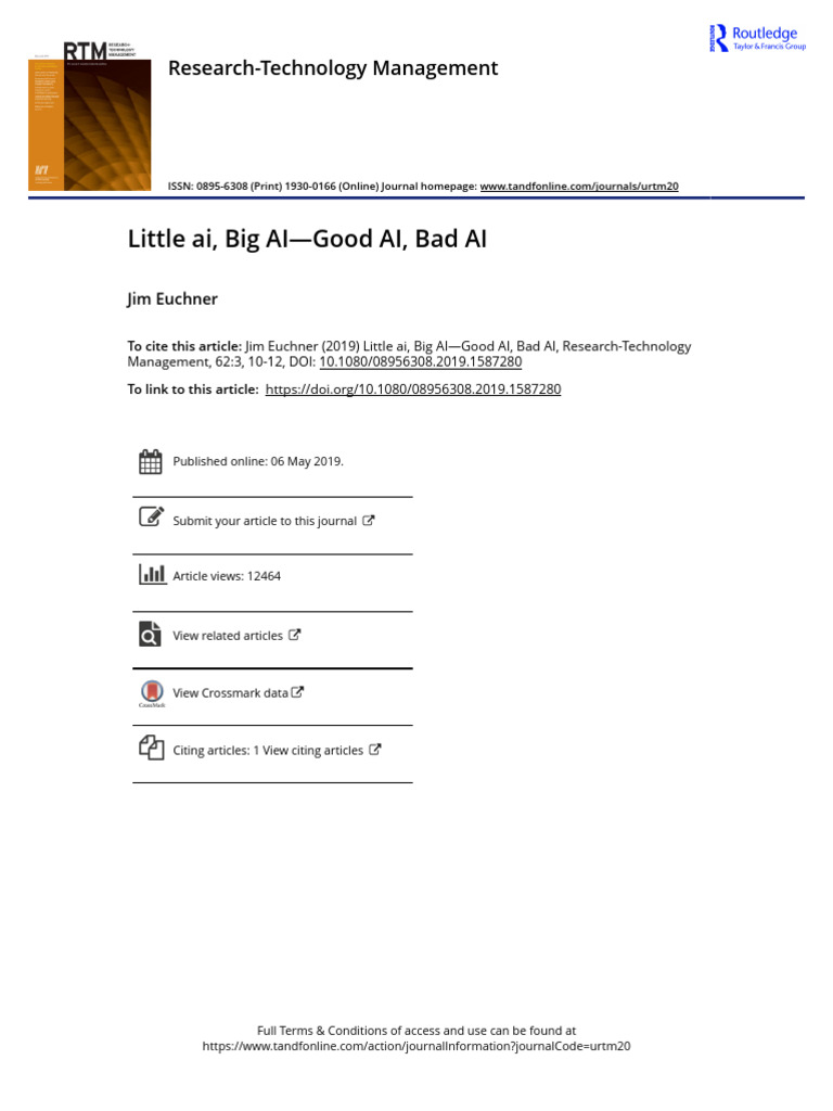 Little Ai Big AI Good AI Bad AI | PDF | Artificial Intelligence | Intelligence (AI) & Semantics
