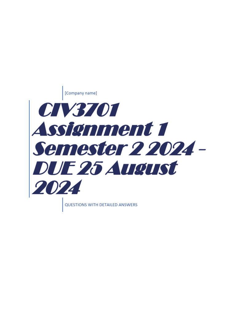66a3e76201d21 Civ3701 Assignment 1 Semester 2 2024 f1 | PDF | Judgment (Law) | Discovery (Law)
