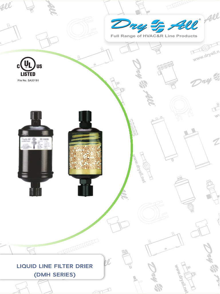 DMH Series Liquid Line Filter Drier | PDF | Filtration | Gases
