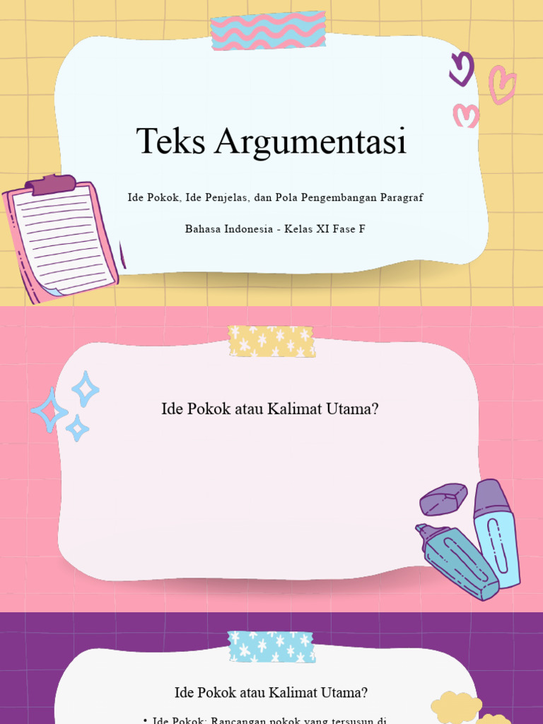 Materi Teks Argumentasi Kelas Xi | PDF | Karier & Perkembangan | Pengembangan Diri