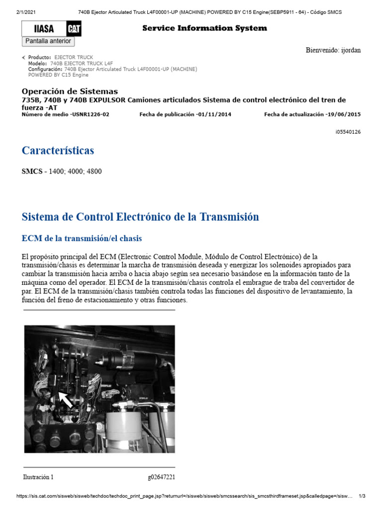 740b Ejector Articulated Truck L4f00001-Up (Machine) Powered by c15 Engine (Sebp5911 - 64 ...