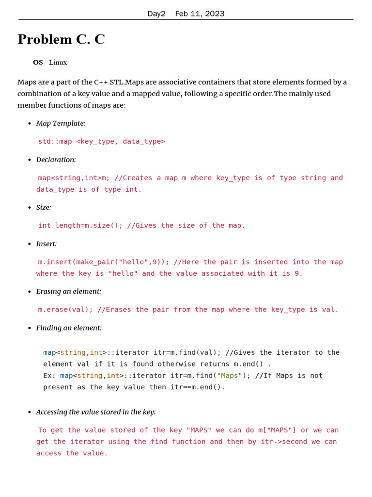 Problem C. C: OS Linux | PDF | Object Oriented Programming | Applied ...