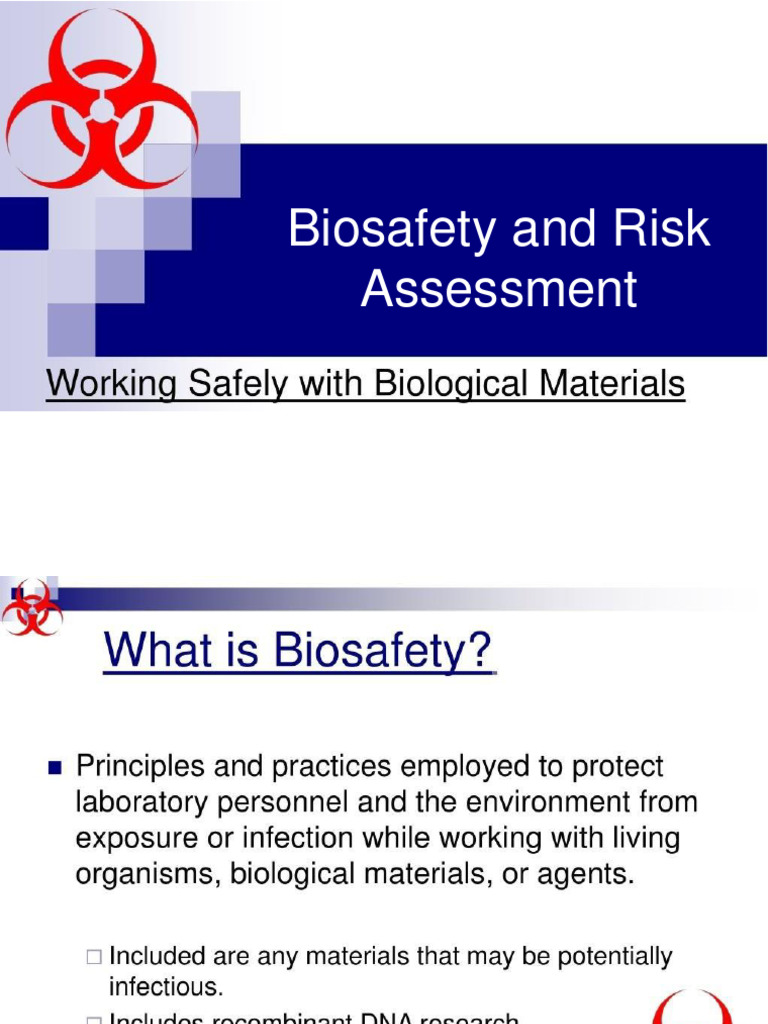 Lesson 7 Biosafety and Risk Assessment | PDF | Social Science | Lifestyle