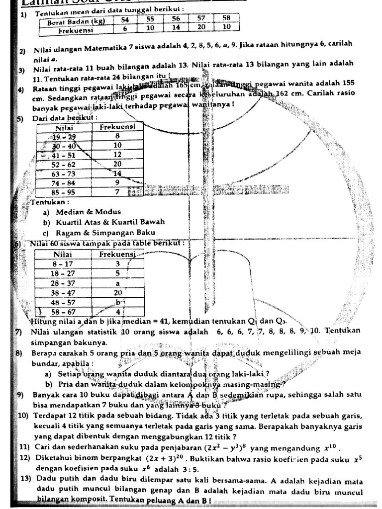 Latihan Mat Uas 10 Genap 2024 | PDF
