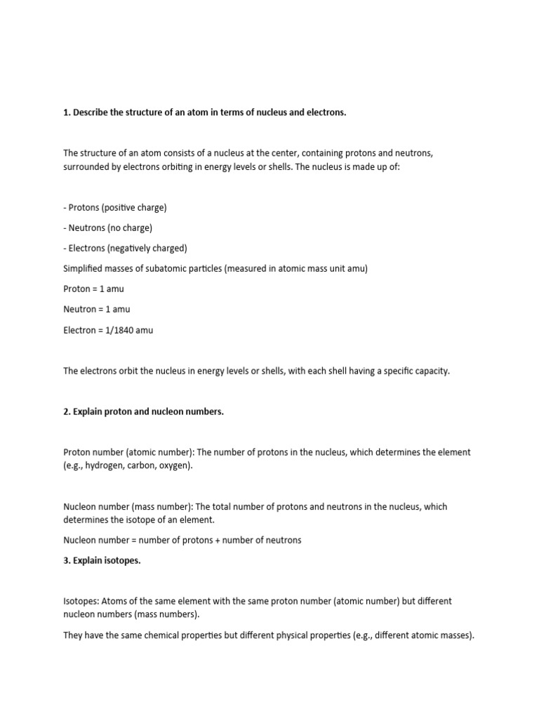 Form 4 Gutu High Atomic Physics | PDF | Radioactive Decay | Atomic Nucleus