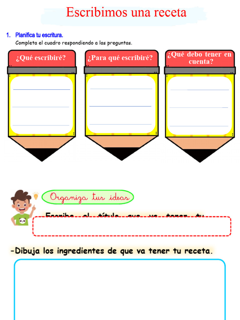 F. Escribimos una receta (1) | PDF