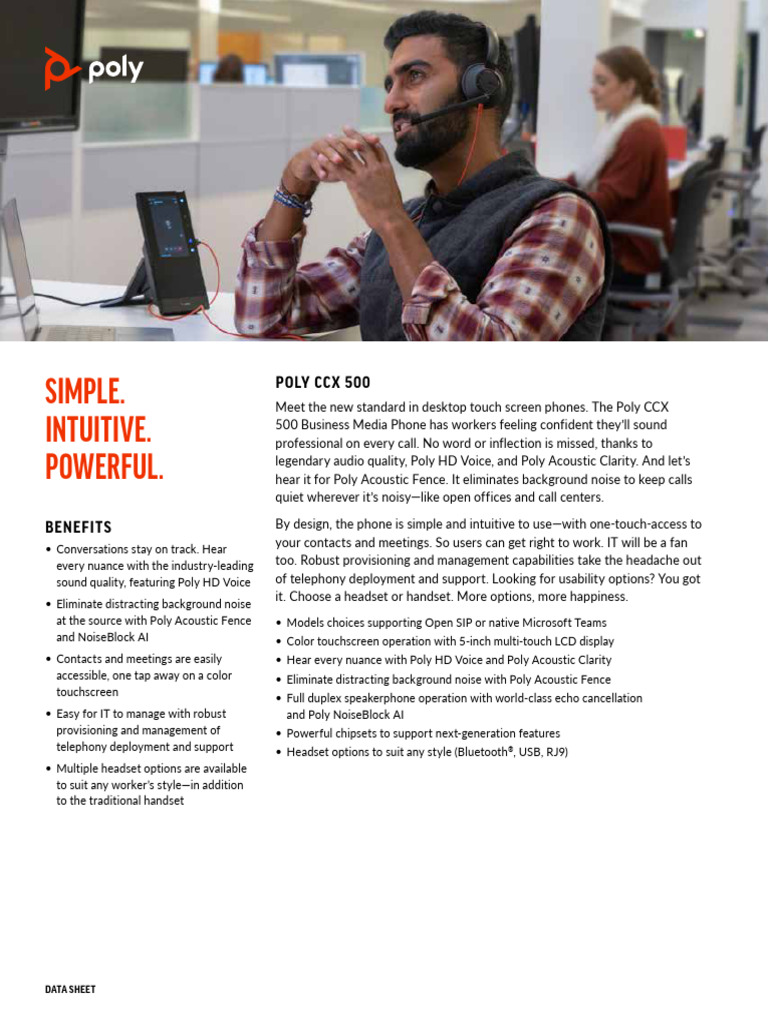 Edge CCX 500 Datasheet | PDF | Computer Network | Session Initiation Protocol