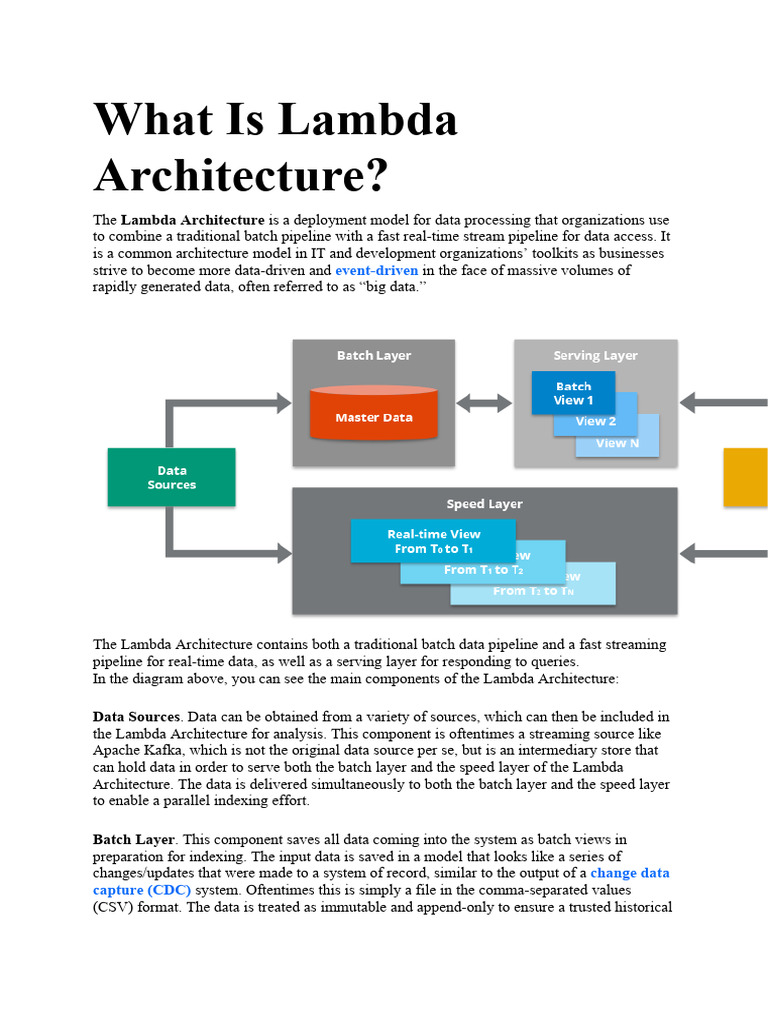 What Is Lambda Architecture | PDF | Computer Architecture | Computer Data