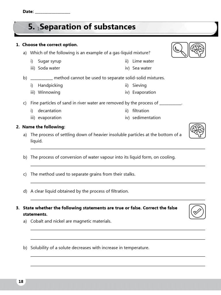 Separation Techniques in Mixtures Quiz | PDF | Mixture | Solubility