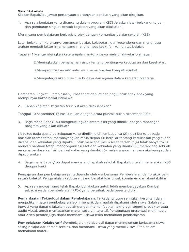 3.1.c.1.b. Kuatkan Pemahaman - Rancangan Program Komunitas Belajar Di Sekolah (KBS) - Ribut ...