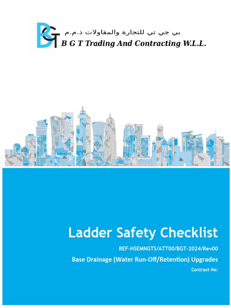 Appendix 25 - Ladder Safety Checklist | PDF | Ladder