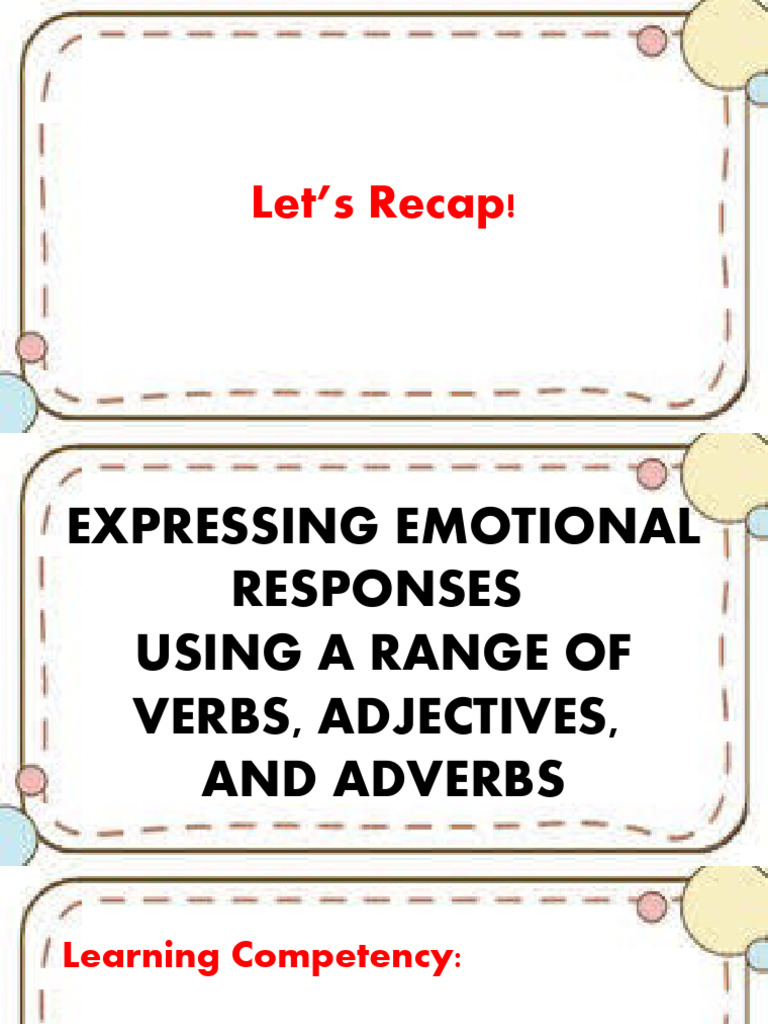 Expressing Emotional Responses | PDF