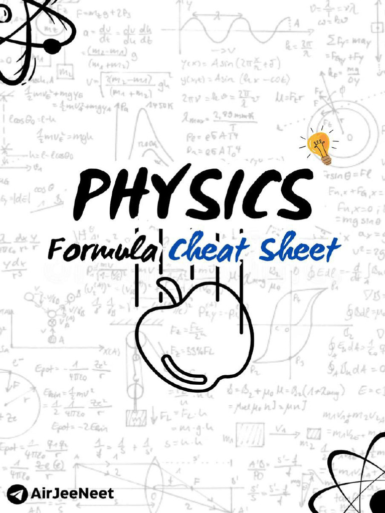 Physics formula Cheat Sheet | PDF