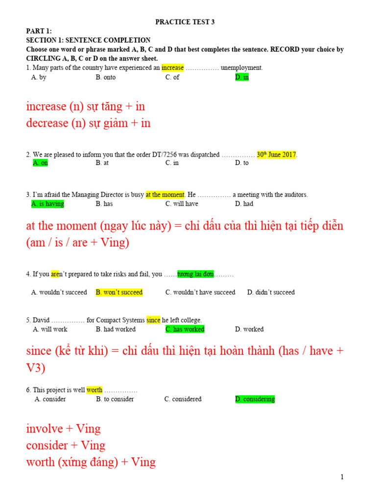 Practice Test 3 Overview | PDF | Loans | Interest