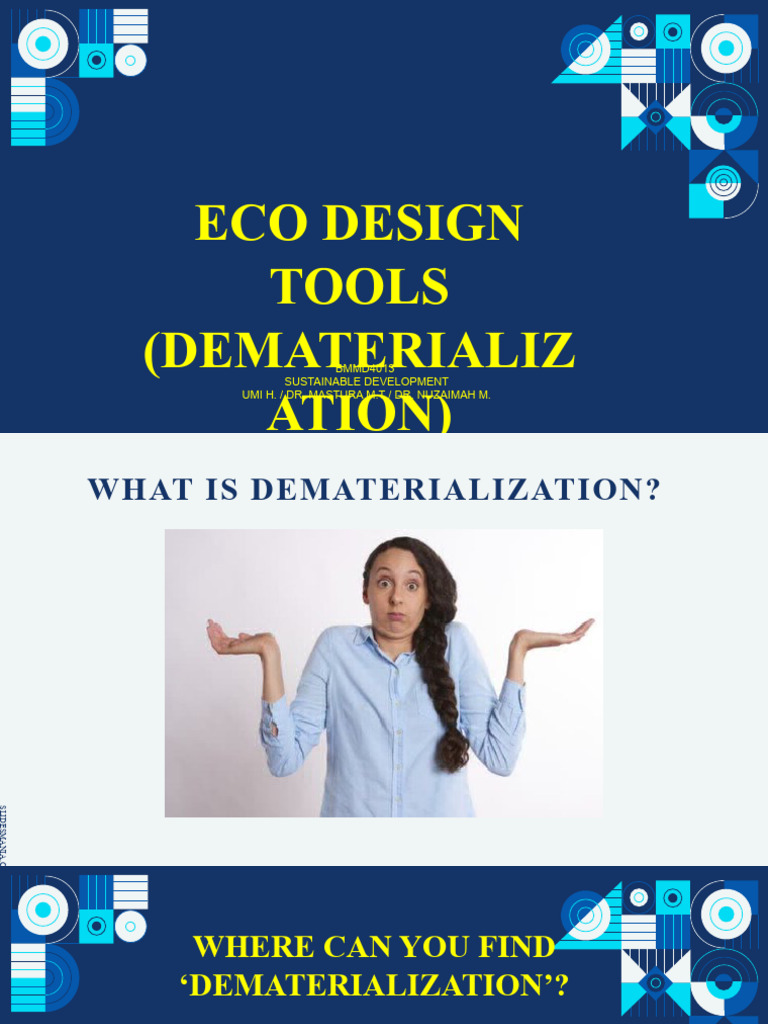 LECTURE 12 Eco Design Tools (Dematerialization) (UMI) | PDF | Recycling ...