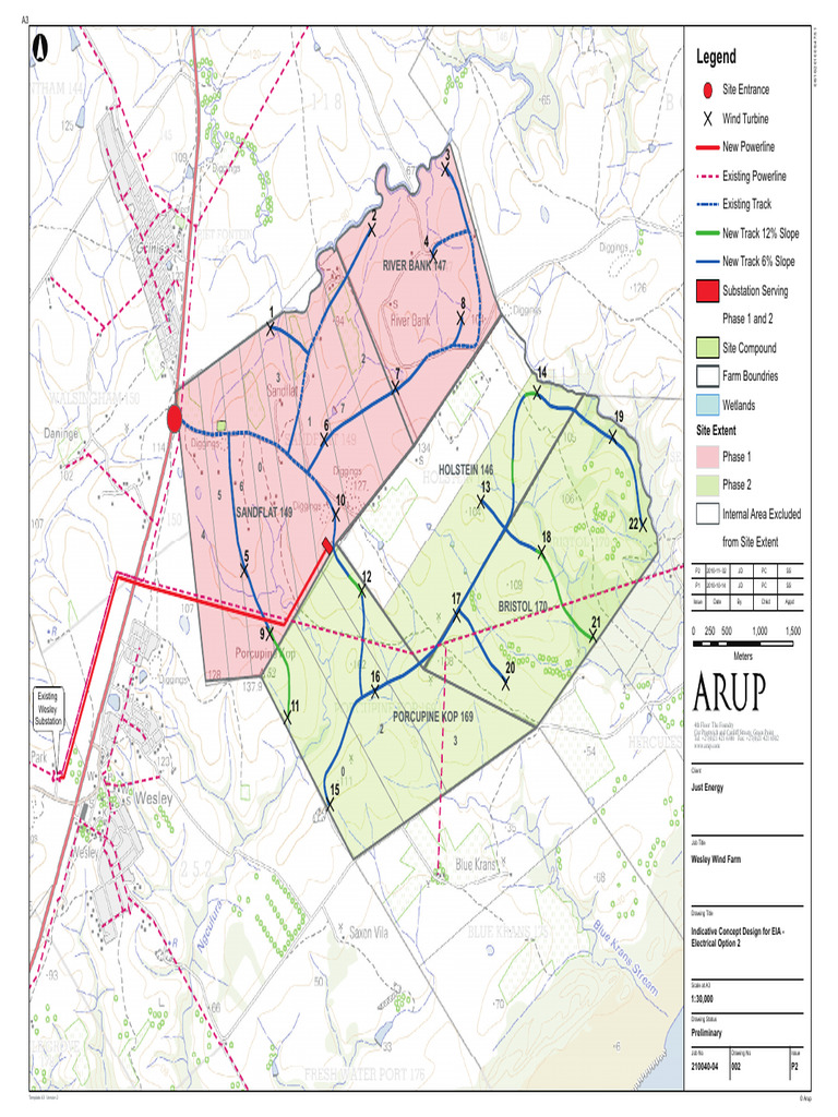 002 - Wesley - Indicative Concept Design For EIA - Elec Option 2 - P2 | PDF | Electric Power ...