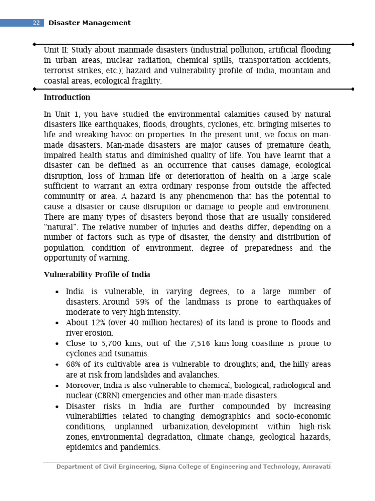 DM Unit 2 | PDF | Hazards | Natural Disasters