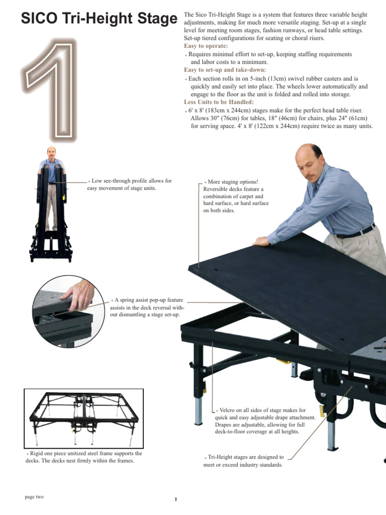 Stage Brochure Tri-Height | PDF | Manufactured Goods