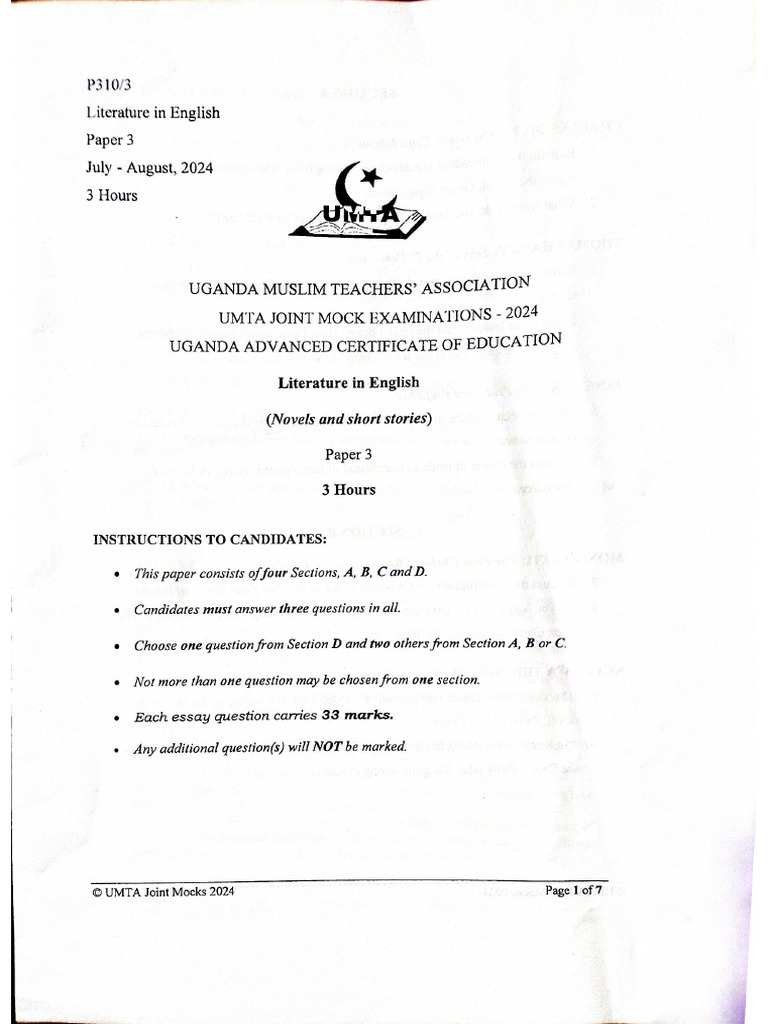 Umta Lit 3 2024 | PDF