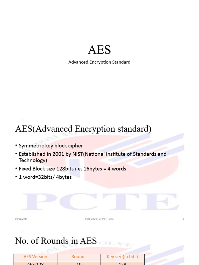 Unit3_AES | PDF | Security Engineering | Cryptography