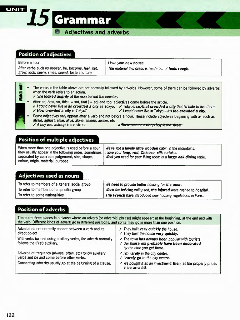 Adjectives and Adverbs 5 1 | PDF