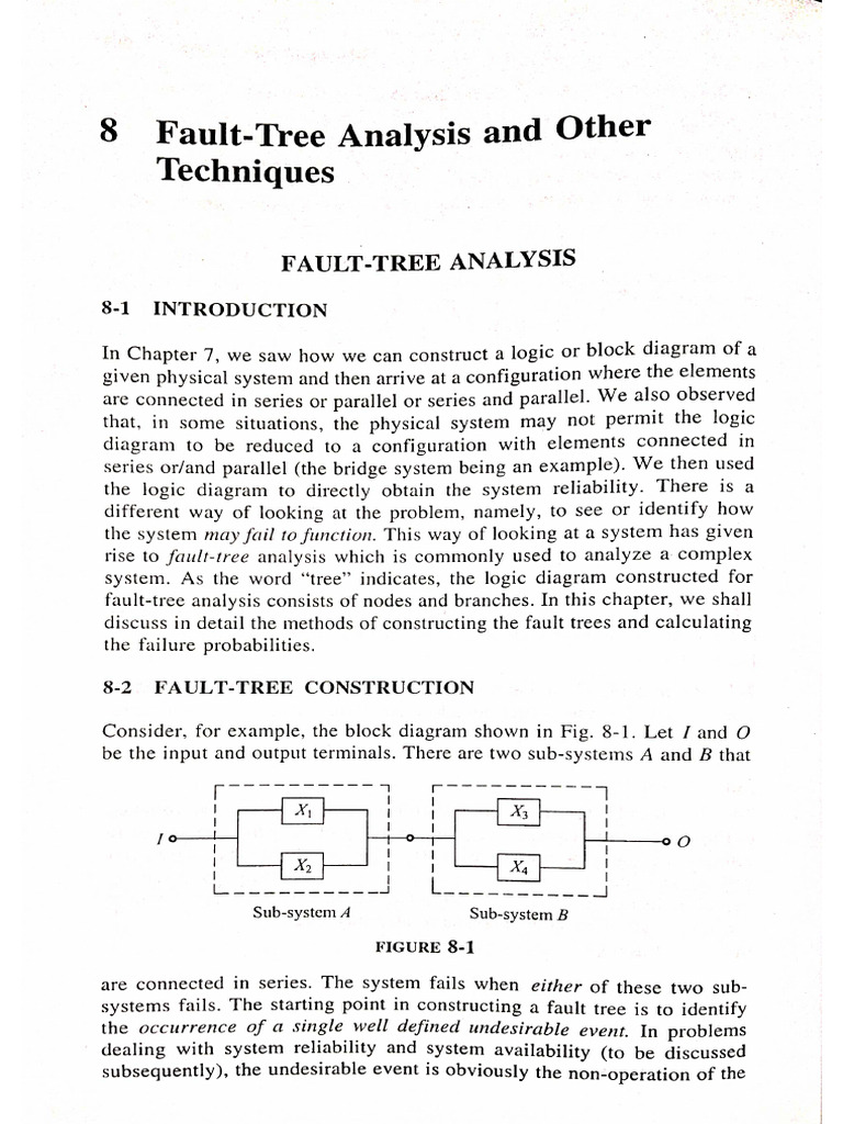 Fault-Tree Analysis and Other Techniques | PDF | Algebra | System