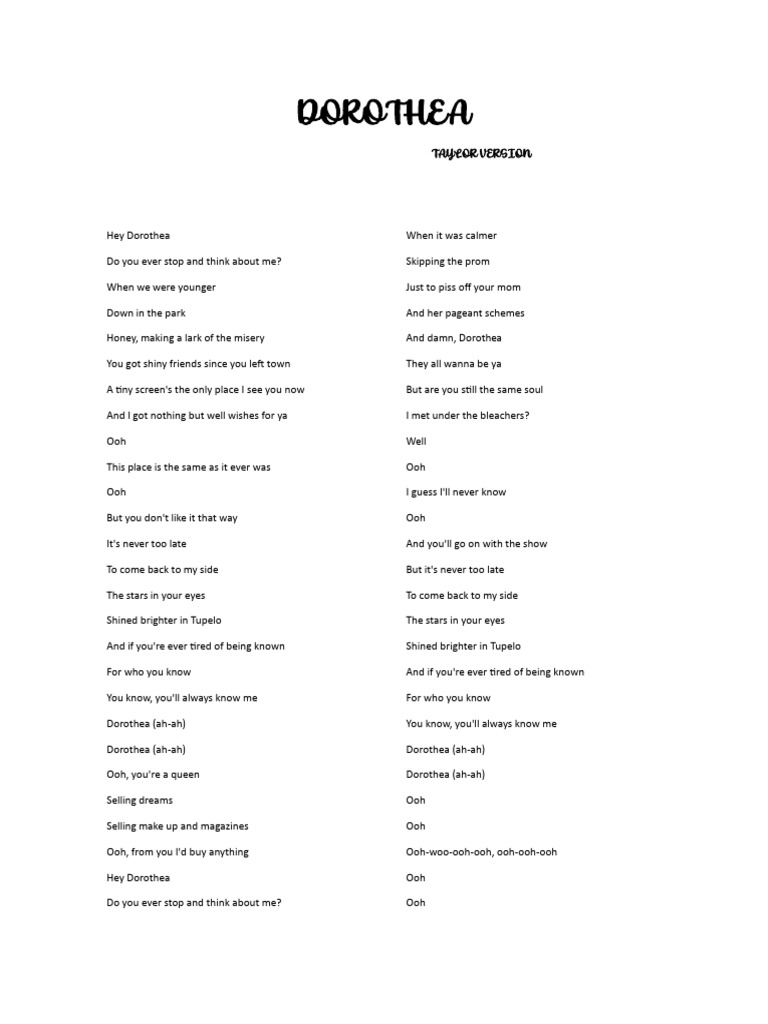 DOROTHEA | PDF