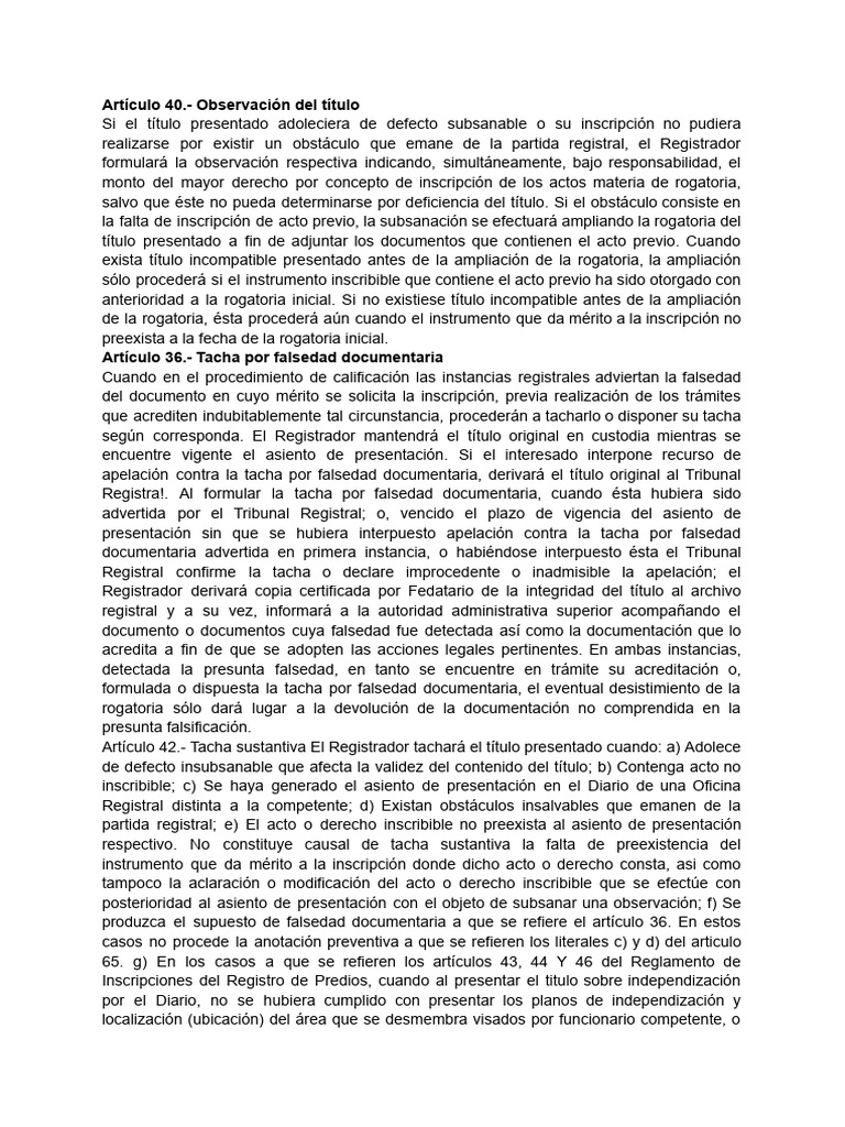 Procedimientos de Tacha Registral | PDF | Apelación | Justicia