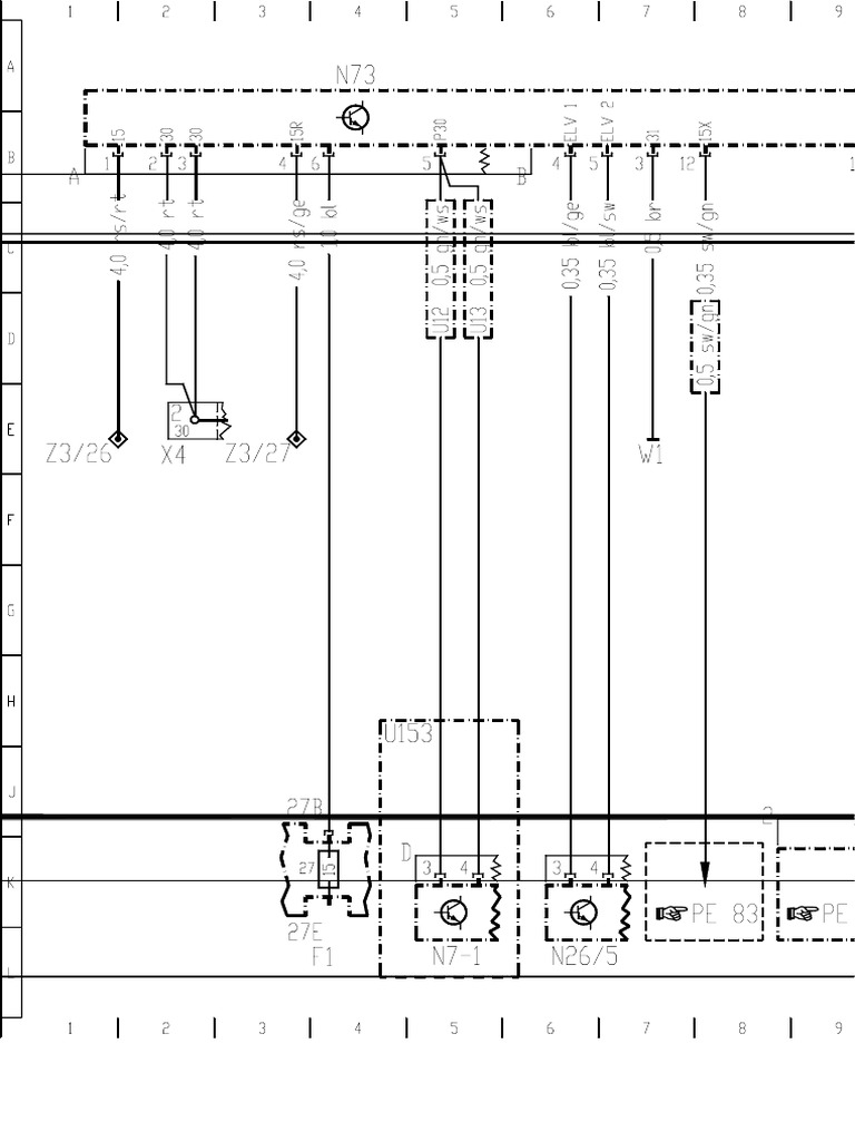 Ignition Starter Switch Wiring Diagram (W211) | PDF