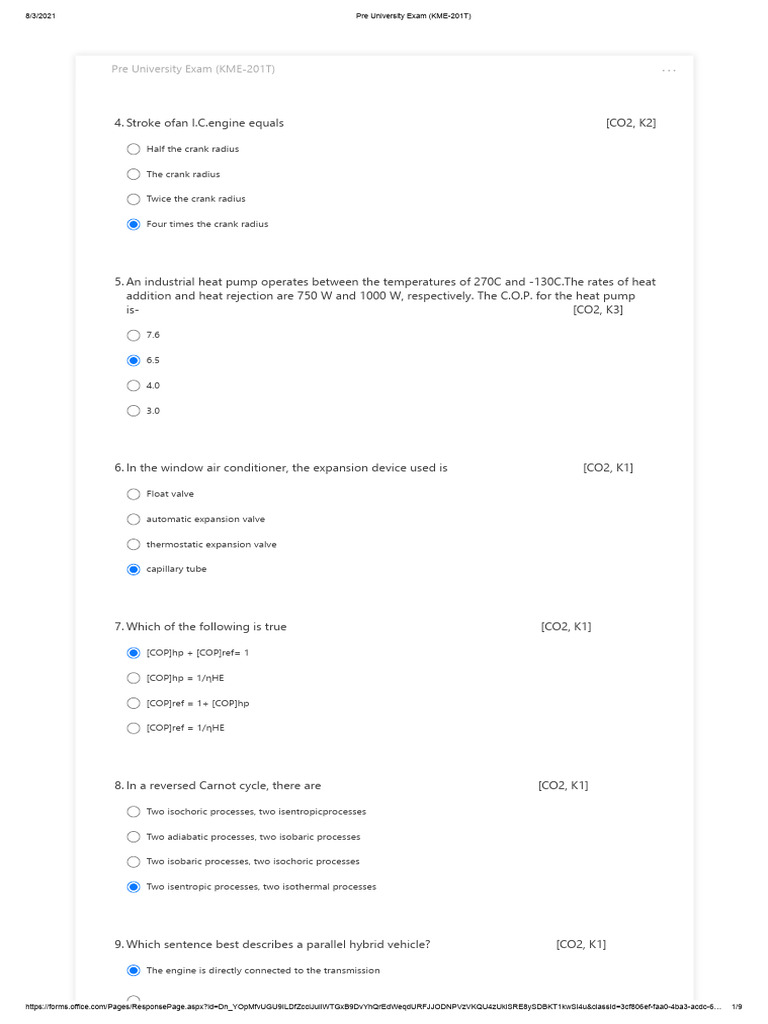 Pre University Exam (KME-20111T) | PDF | Deformation (Engineering ...