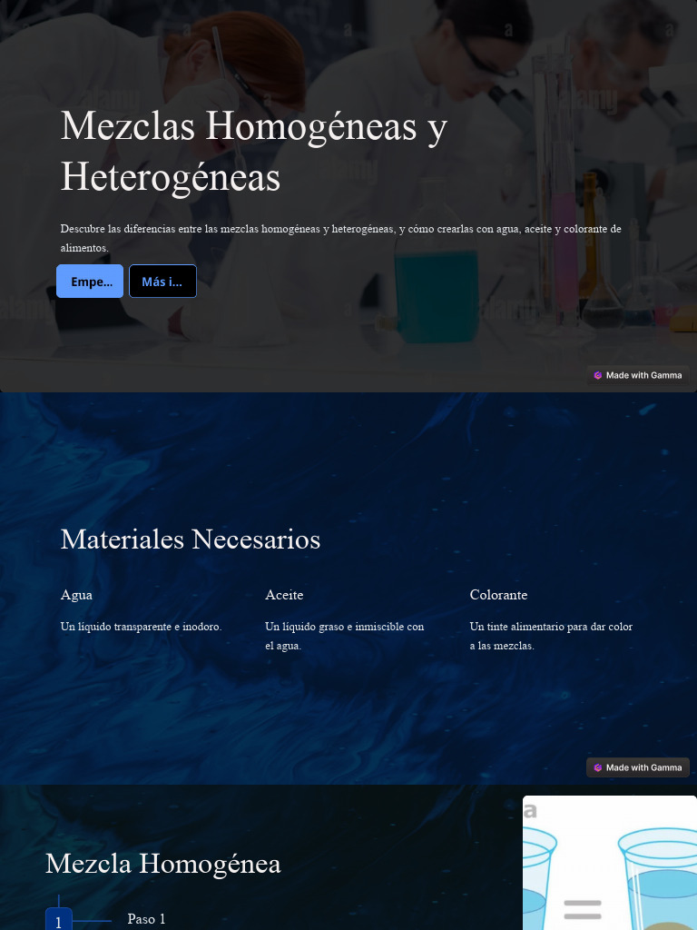 Mezclas Homogeneas y Heterogeneas | PDF