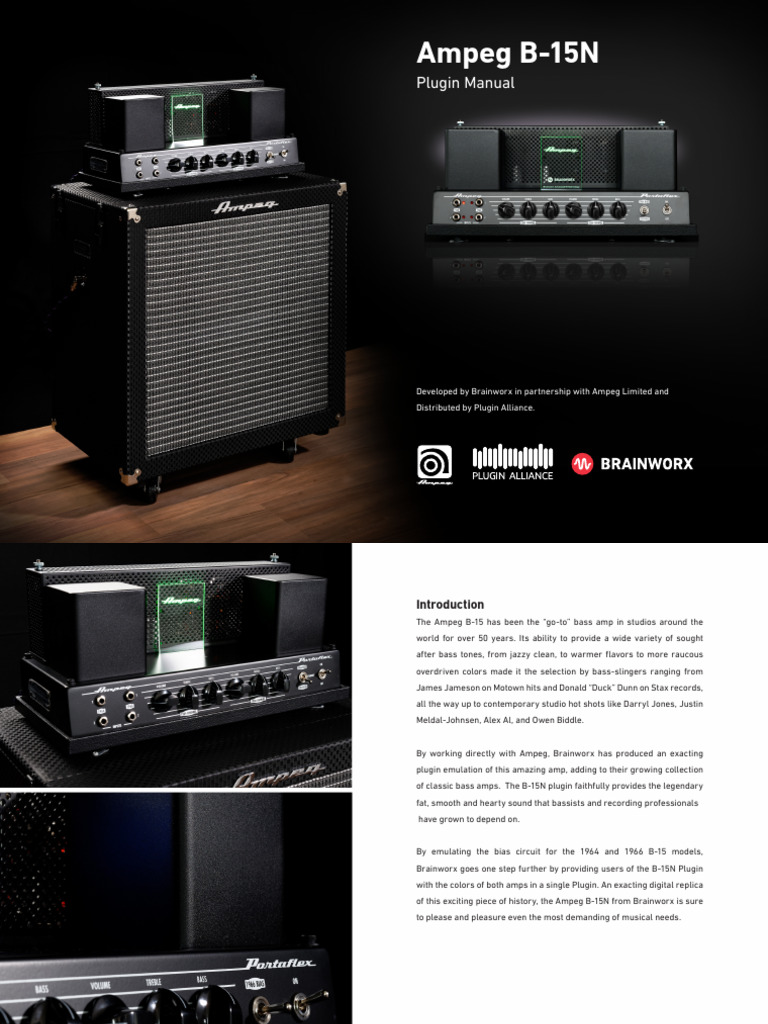 Ampeg B15N Manual | PDF | Amplifier | Sound Technology